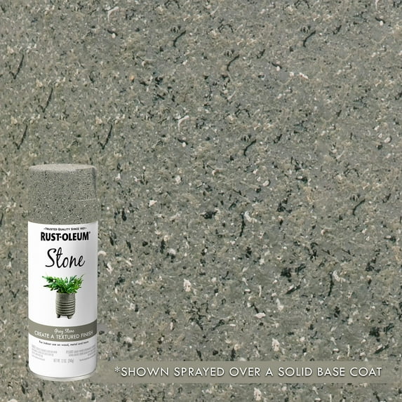 Gray, Rust-Oleum Stone Textured Spray Paint, 12 oz - Walmart.com