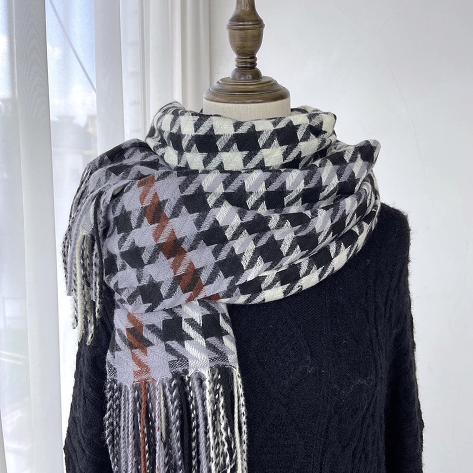 Gray Scarf Women Fall Winter Scarf Classic Scarf Warm Soft Large ...
