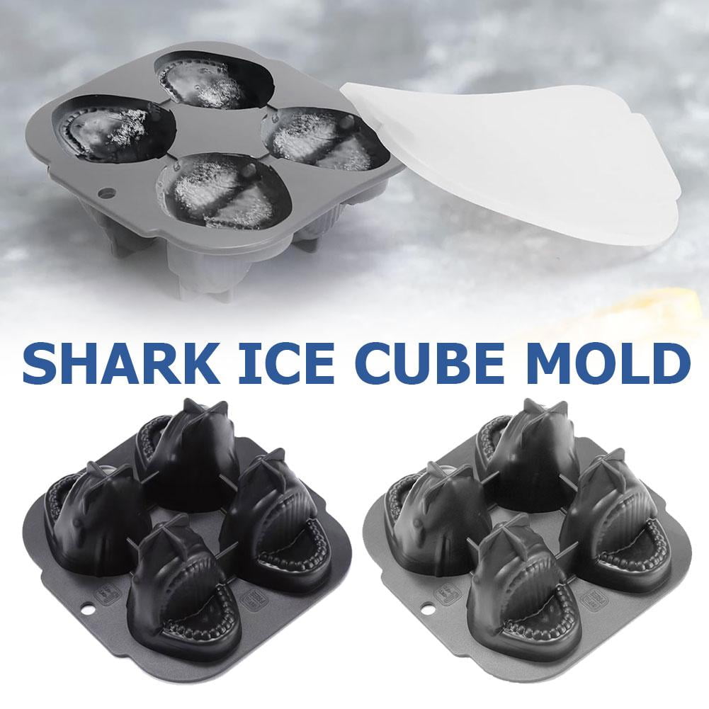 Gray-Shark 4-In-1 Food-Grade Large Ice Ball Mold Ice-Making Artifact ...