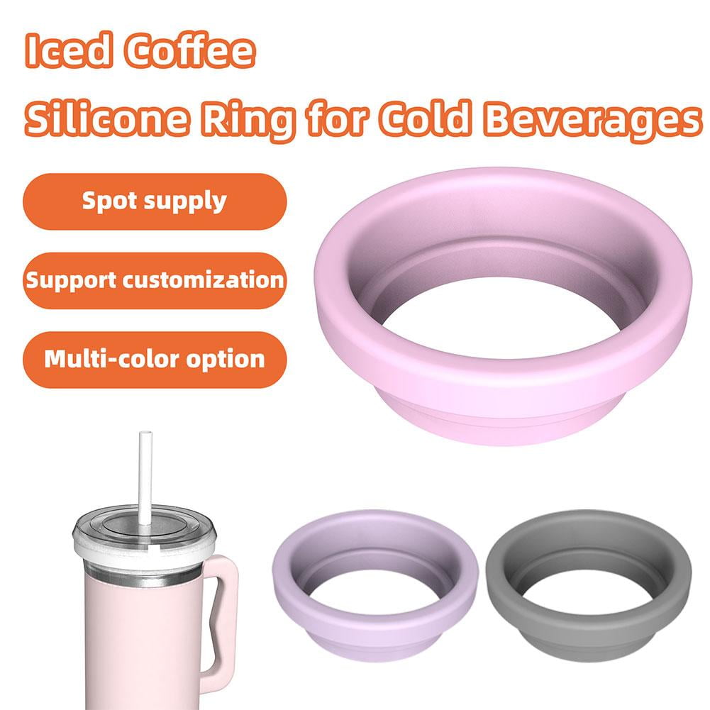 Gray Silicone Ice Cup Coffee Cup Cover, A Variety Of Cold Drink Cup ...