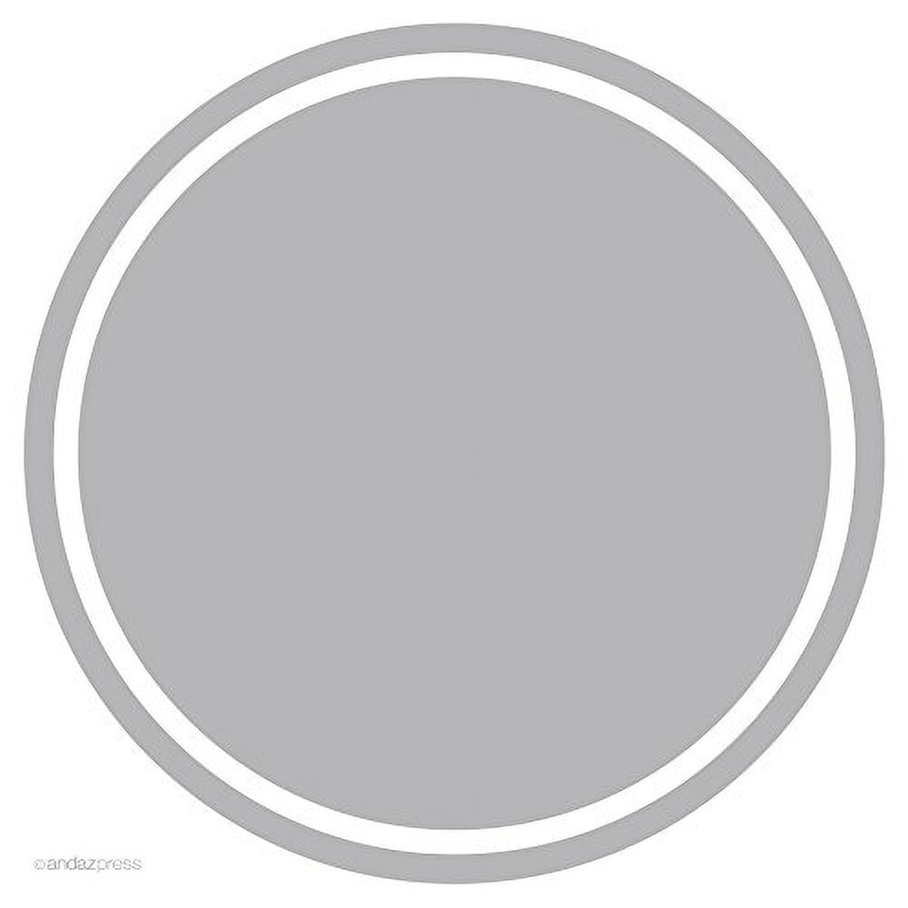 Gray Solid Color Circle Gift Labels, 40-Pack - Walmart.com
