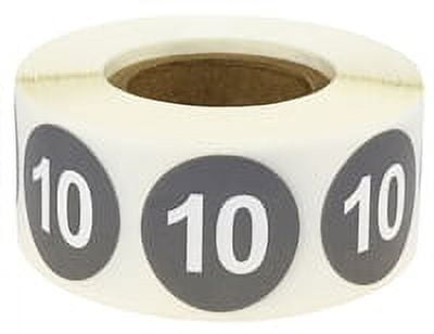 Gray Steel Number 10 Retail, Organizing Inventory Labels | 0.75" inch ...