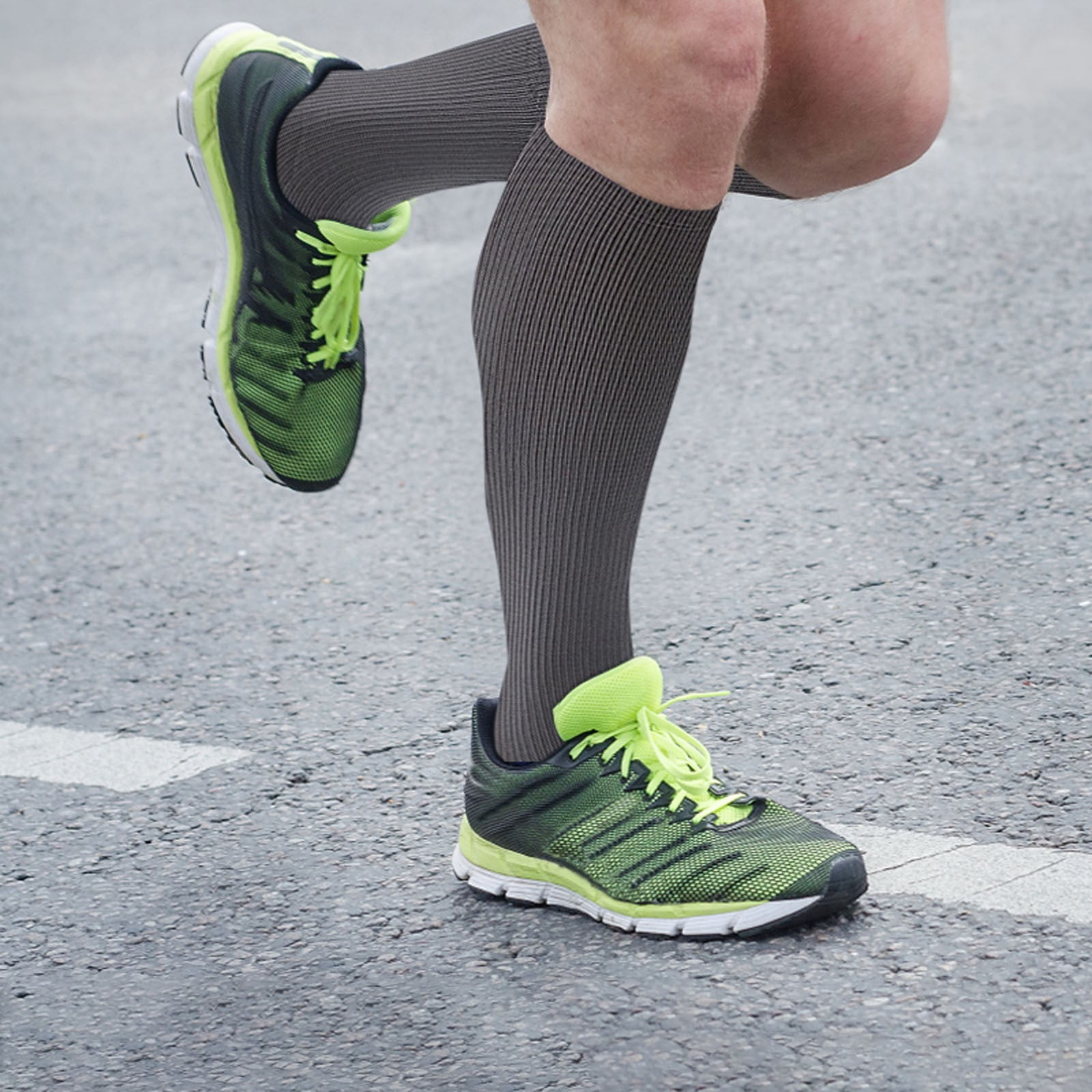 Gray Stockings Compression Socks for Men & Women Graduated Knee High ...