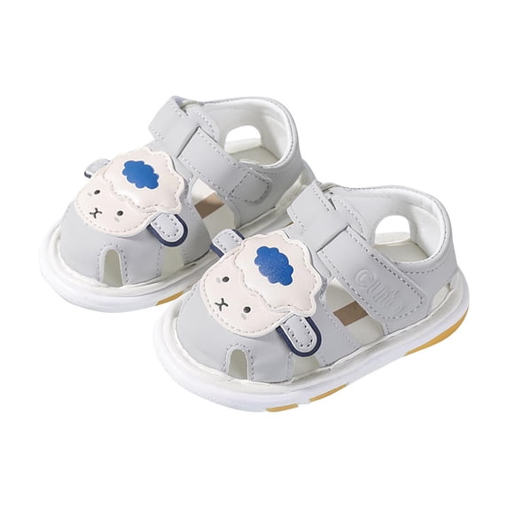 Gray Summer Fun Infant Sandals With Sheep Design And Comfortable Fit ...