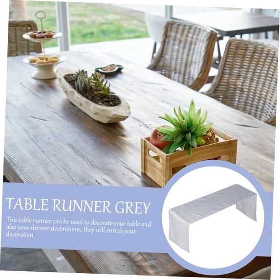 Gray Table Runner Rustic Elegant Dining Table Runner for Home Decor for ...