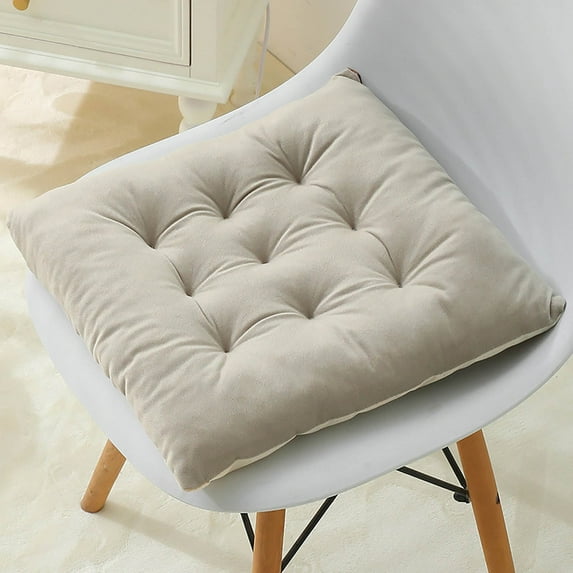 Gray Thickened Short Plush Seat Cushion, Soft Comfortable Buttock Pad ...