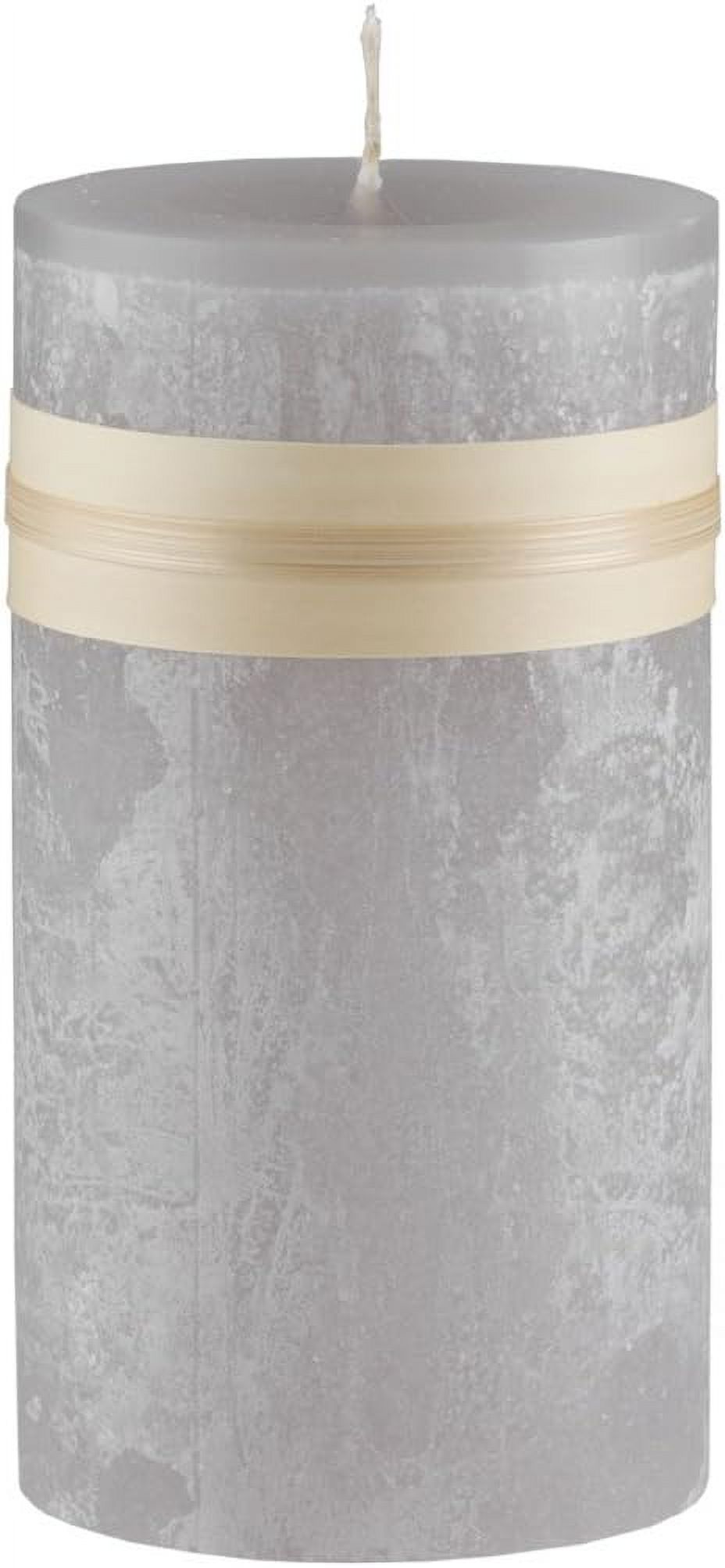 Gray Timber Pillar Candle (3.25x6) - Walmart.com