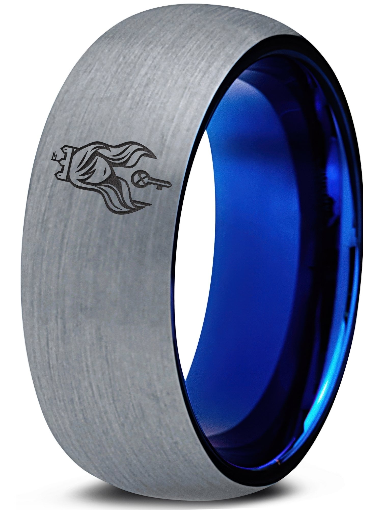 Gray Tungsten Rings Set Tungsten Gamer Wedding Gifts 80th Birthday Gift ...