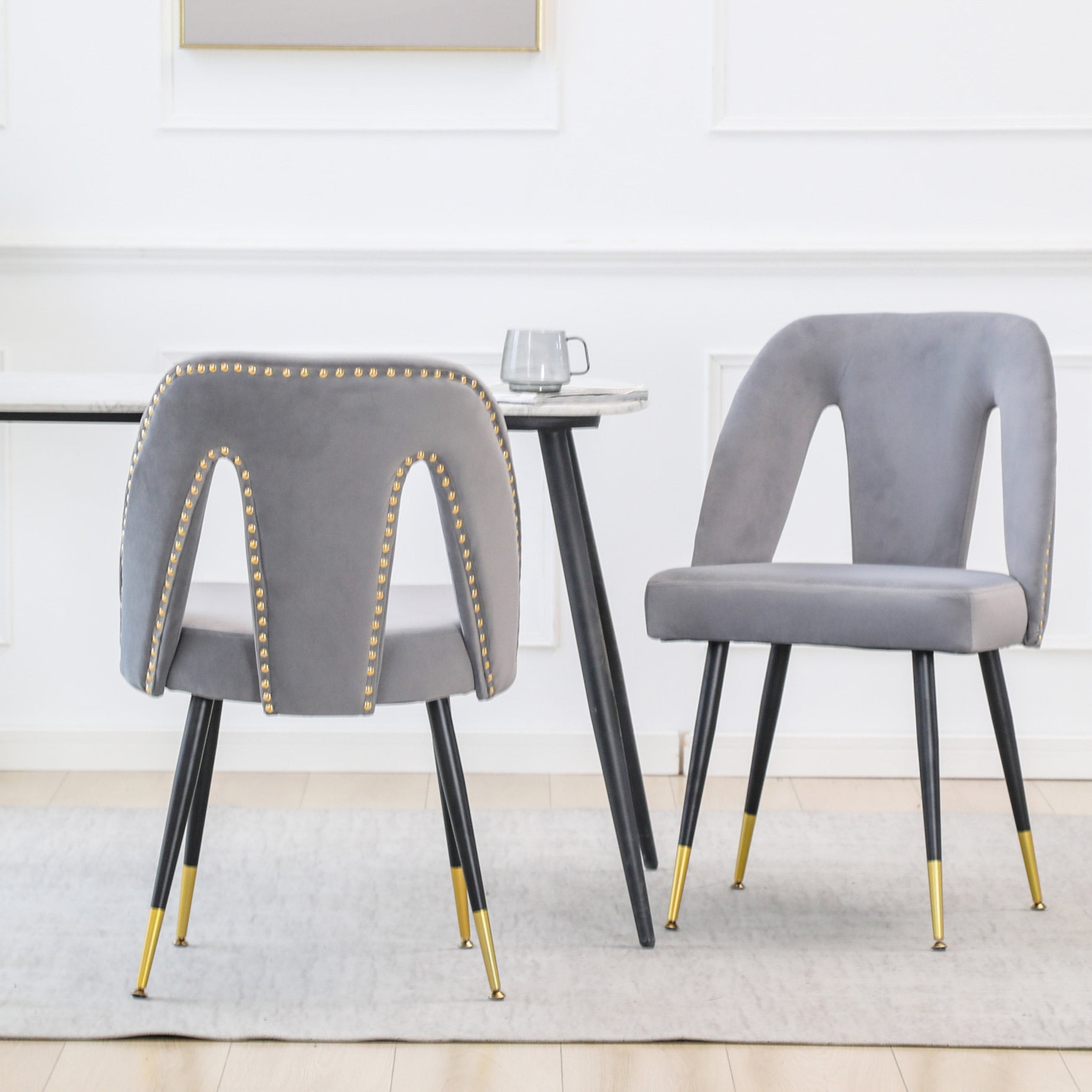 Gray Upholstered Dining Chairs | Modern Dining Room Must - Have | Foam ...