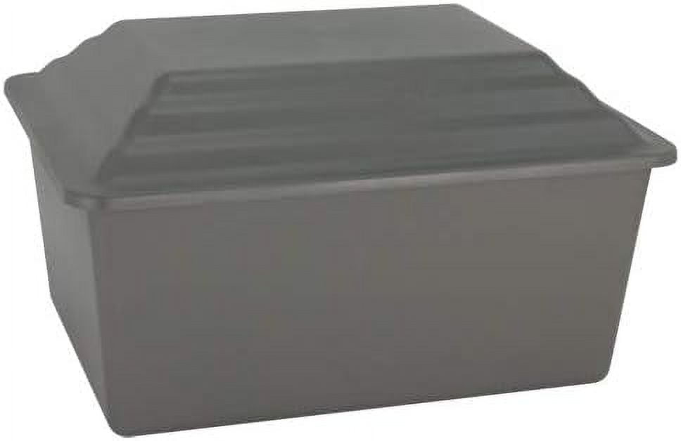 Gray Urn Vault for Ground Burial, Holds One Adult Cremation Urn for ...