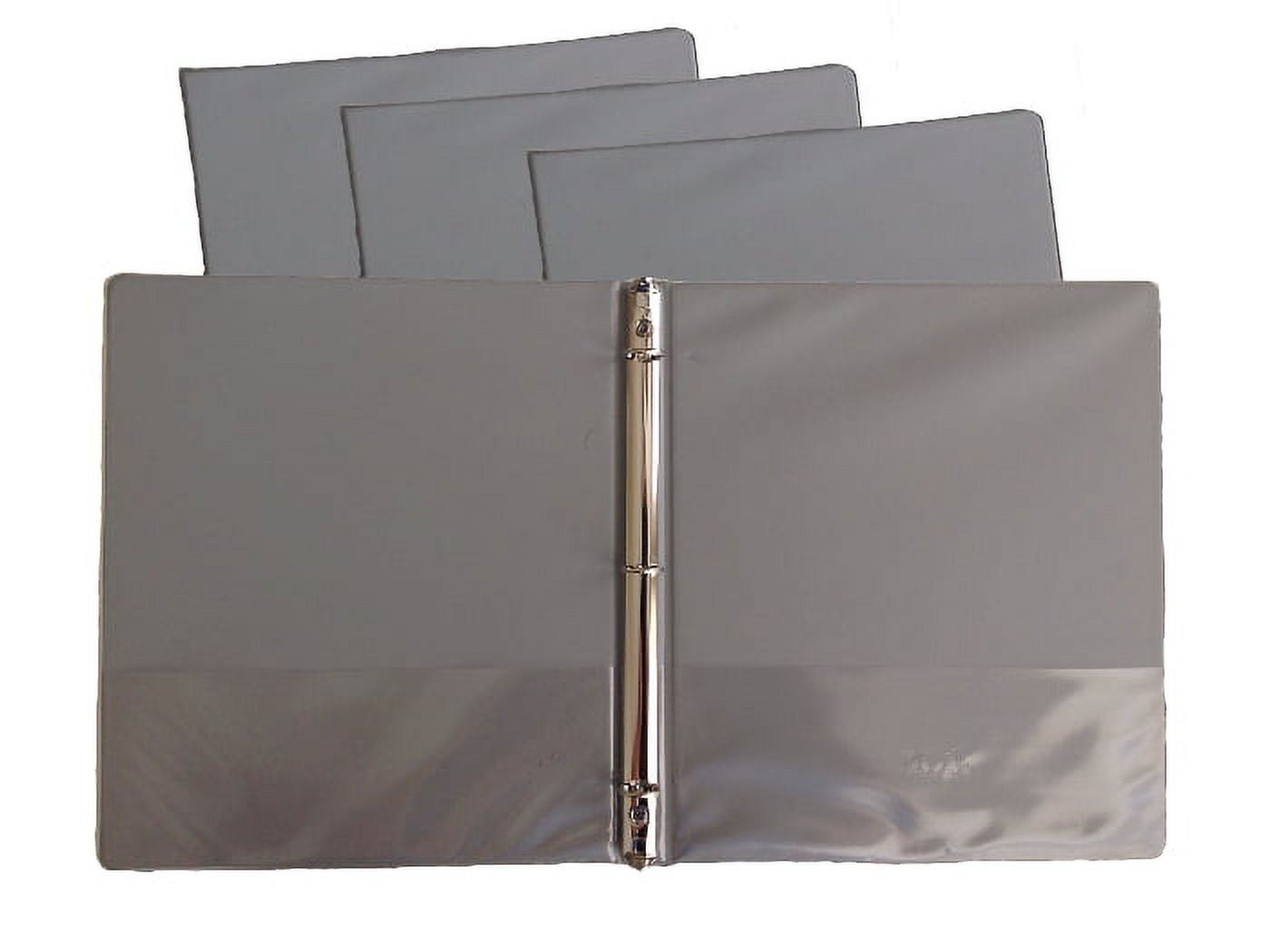 Gray Vinyl Standard 3-Ring Binders, 1/2-Inch, for 8.5" x 11" Sheets ...