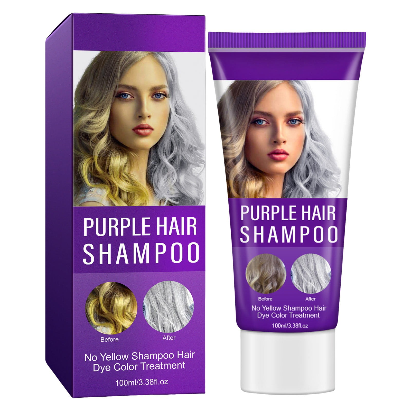 Gray Violet Transformative Hair Color Shampoo & Gently Dye Your Hair To ...