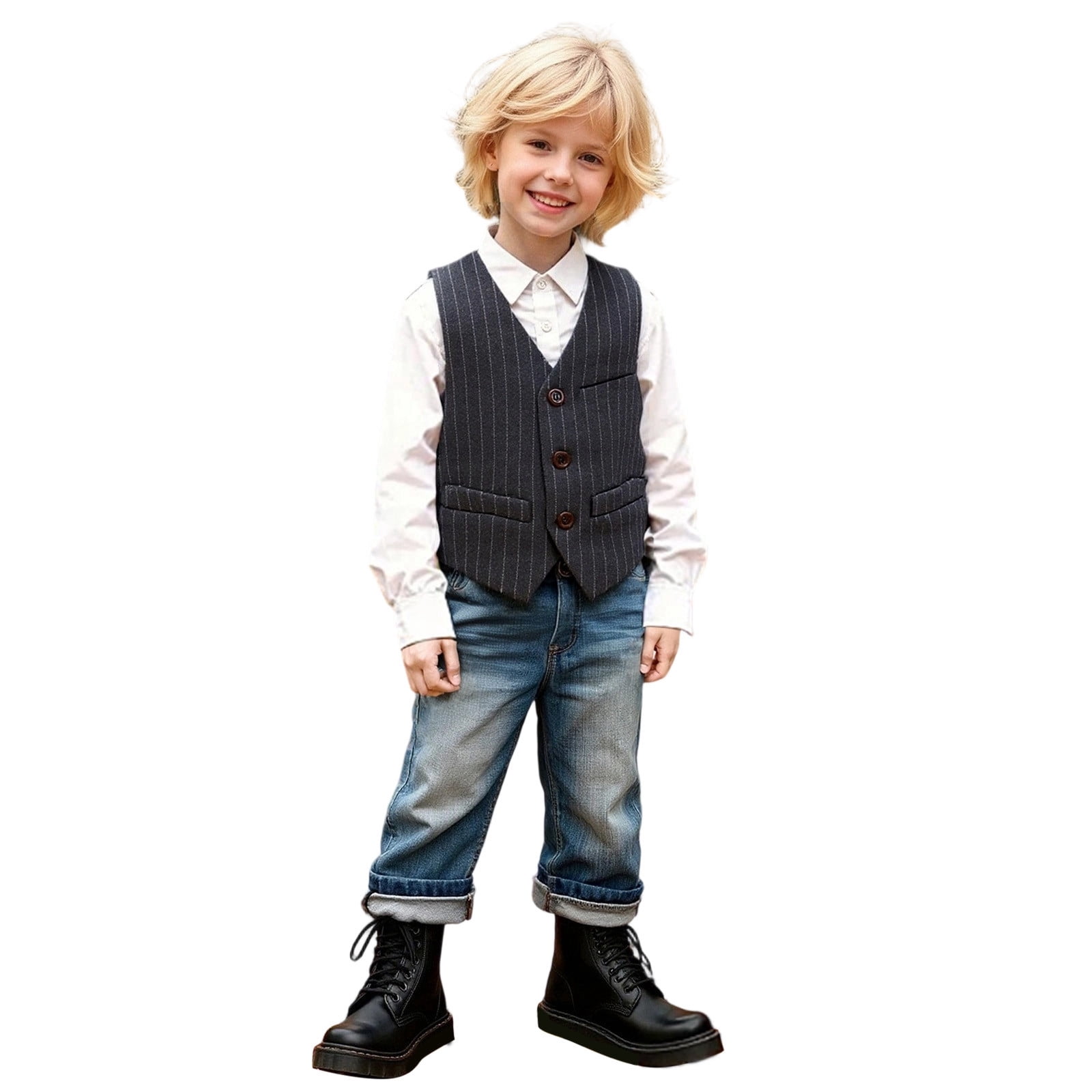 Gray Wedding Guest Dress Boy's Suit Dress Gentleman's Exquisite ...