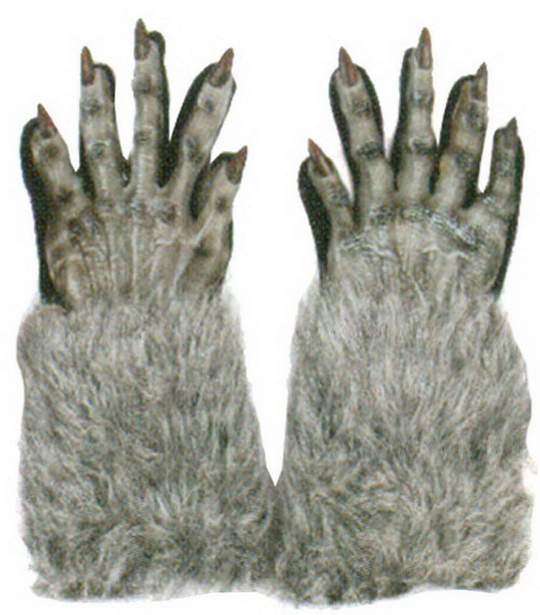 Gray Werewolf Gloves Halloween Costume Accessories, (2 Pieces ...