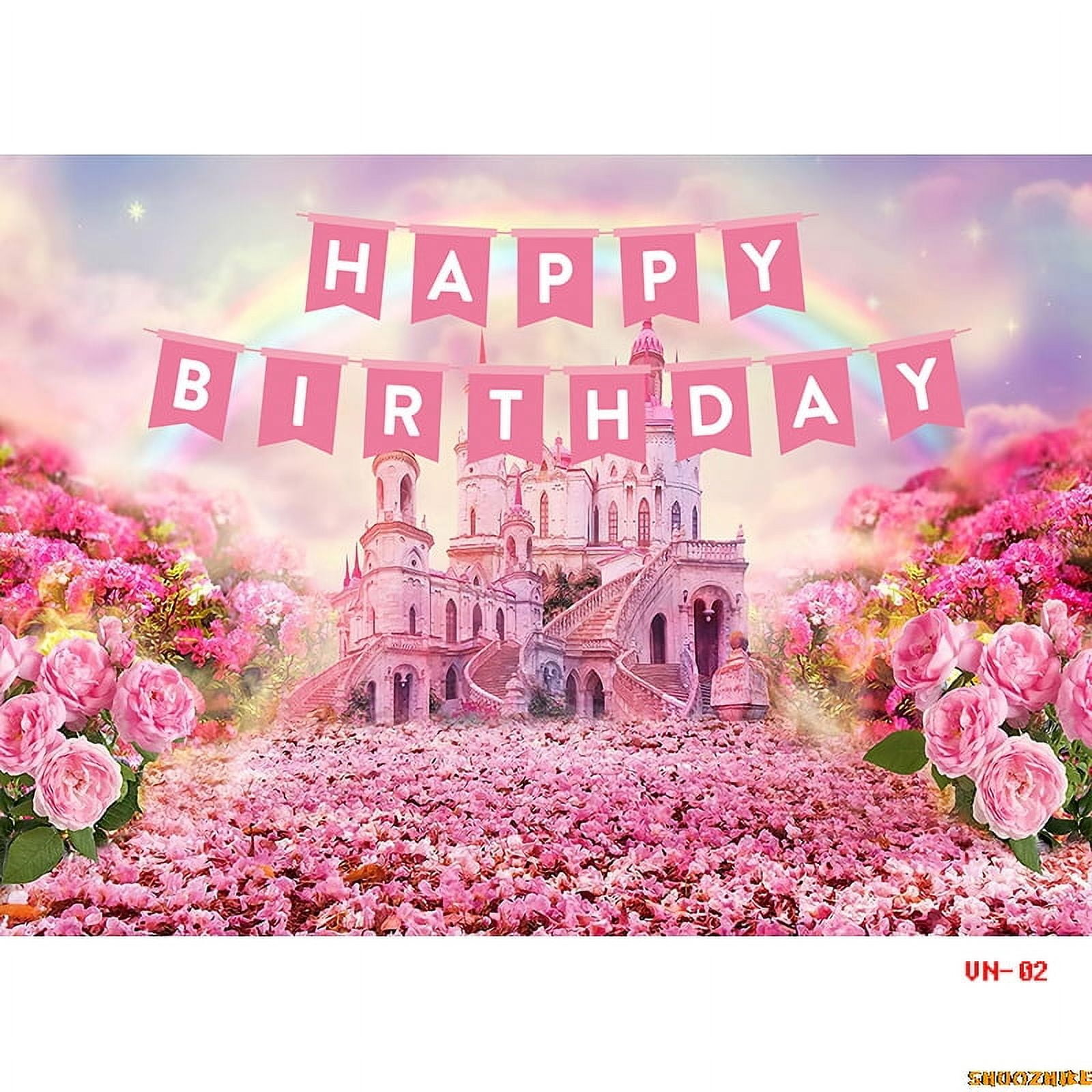 Gray White Brick Wall Happy Birthday Photography Backdrops Props ...