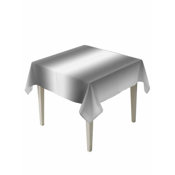 Gray White Ombre Table Cloth, Modern Abstract Art Farmhouse Gradient ...