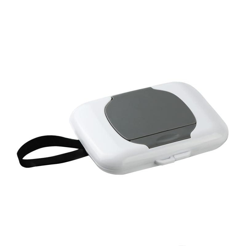 Gray Wipes Dispenser Travel Wipe Holder Reusable Wet Wipe Container Box ...