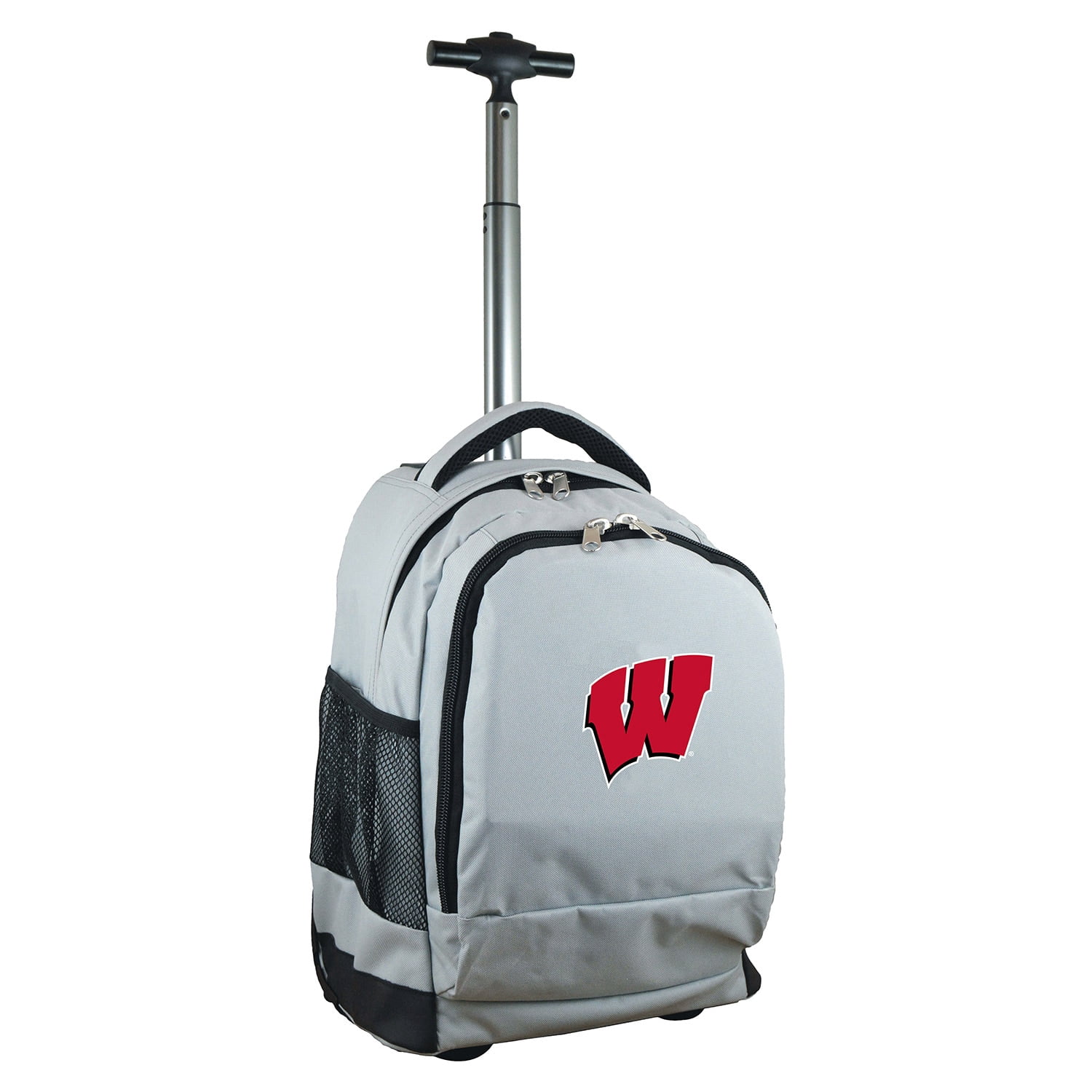Gray Wisconsin Badgers 19'' Premium Wheeled Backpack - Walmart.com