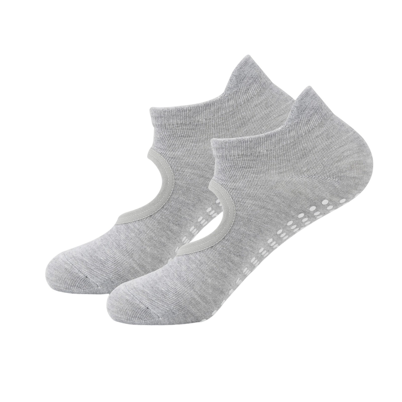 Gray Women'S Solid Color Fashion Socks Breathable Comfortable Daily ...