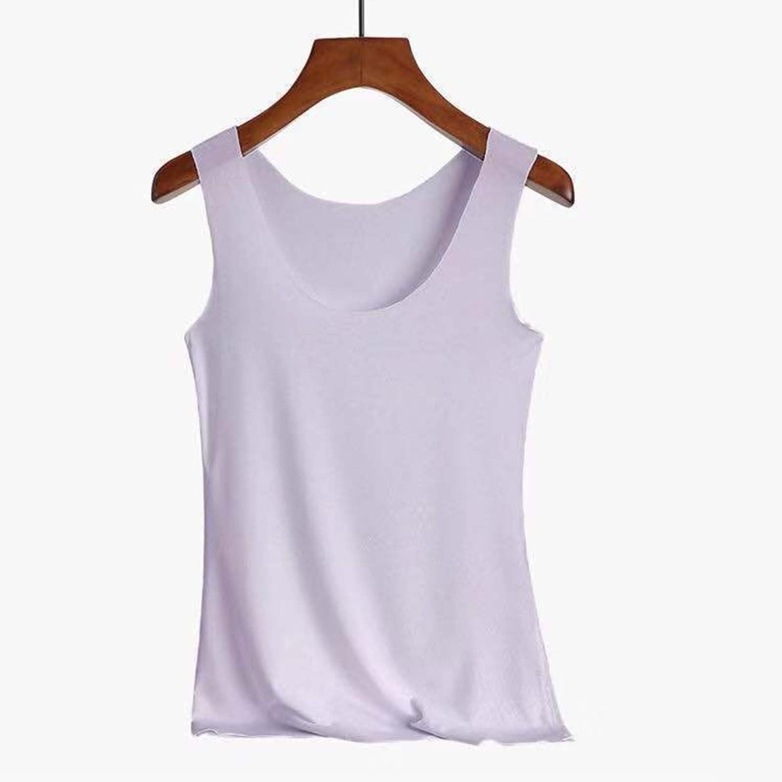 Gray Women's Tanks, Womens Tank Tops Sleeveless Scoop Neck Loose Fit ...