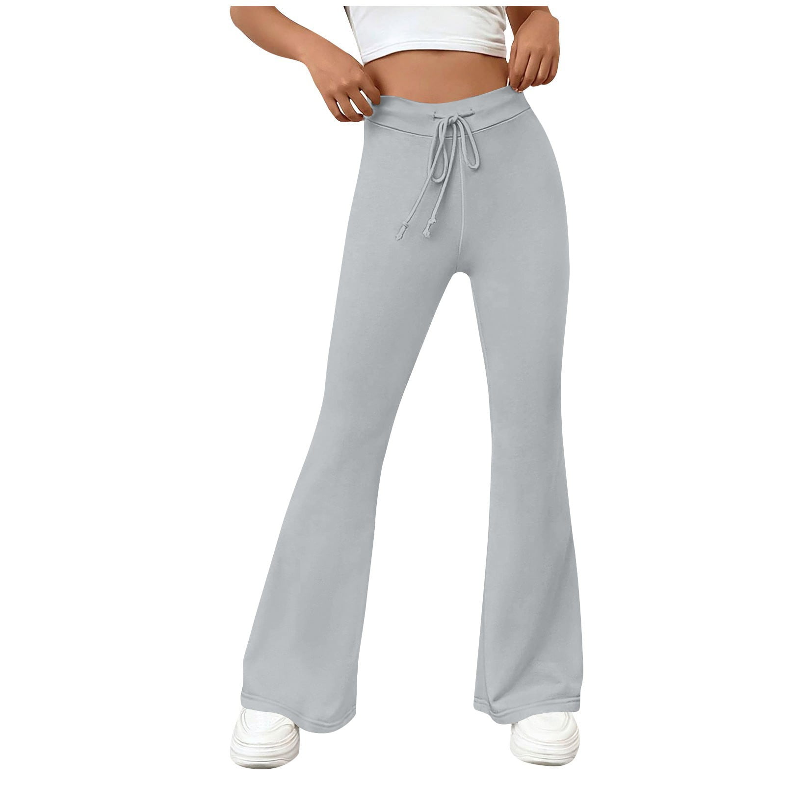 Gray Womens Track Athletic Yoga Brunch Trousers Pants Sweatpants for ...