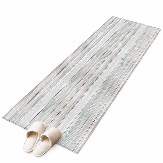 Gray Wood Area Rugs Collection 2'x6', Modern Art Retro Grey Wooden ...