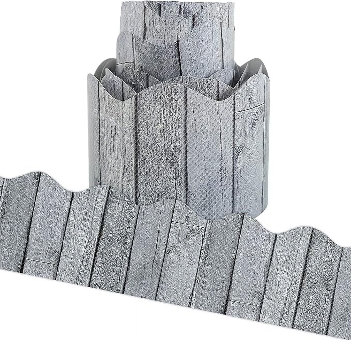 Gray Wood Bulletin Board Borders Scalloped for Classroom Decoration ...