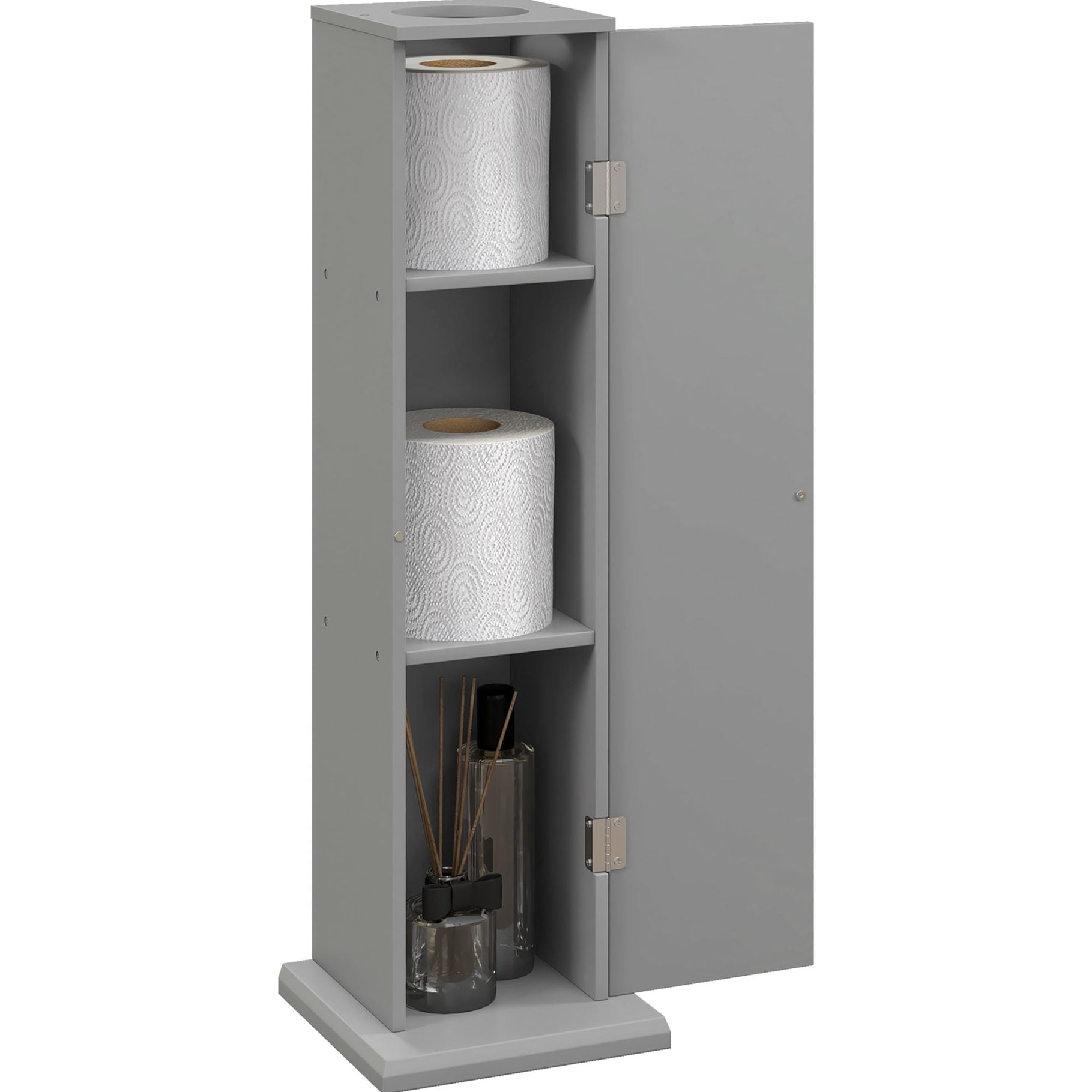 Engineered Wood Toilet Cabinet / Store Paper Shampoo / Easy - Clean ...