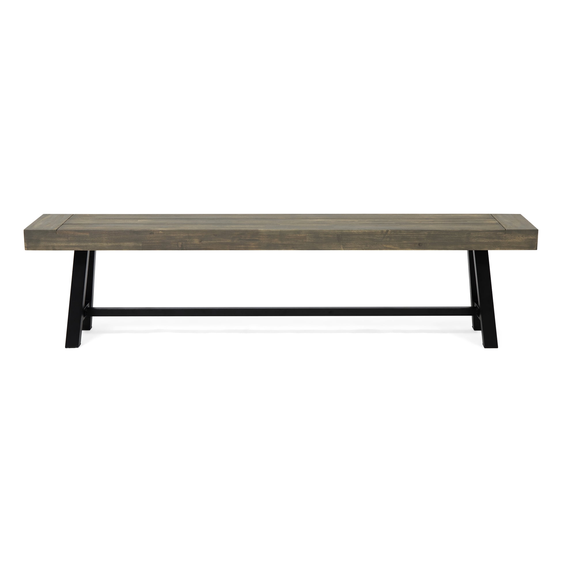 Gray Wood Deck Bench - Versatile Seating For Your Outdoor Area Play And ...