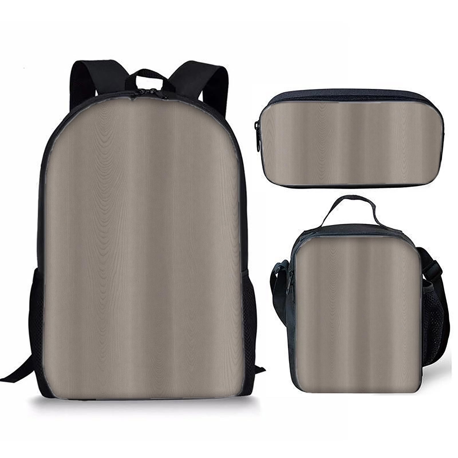 Gray Wood Grain Texture Backpacks Bookbag Bags Rucksack Lunch Bag Pen ...