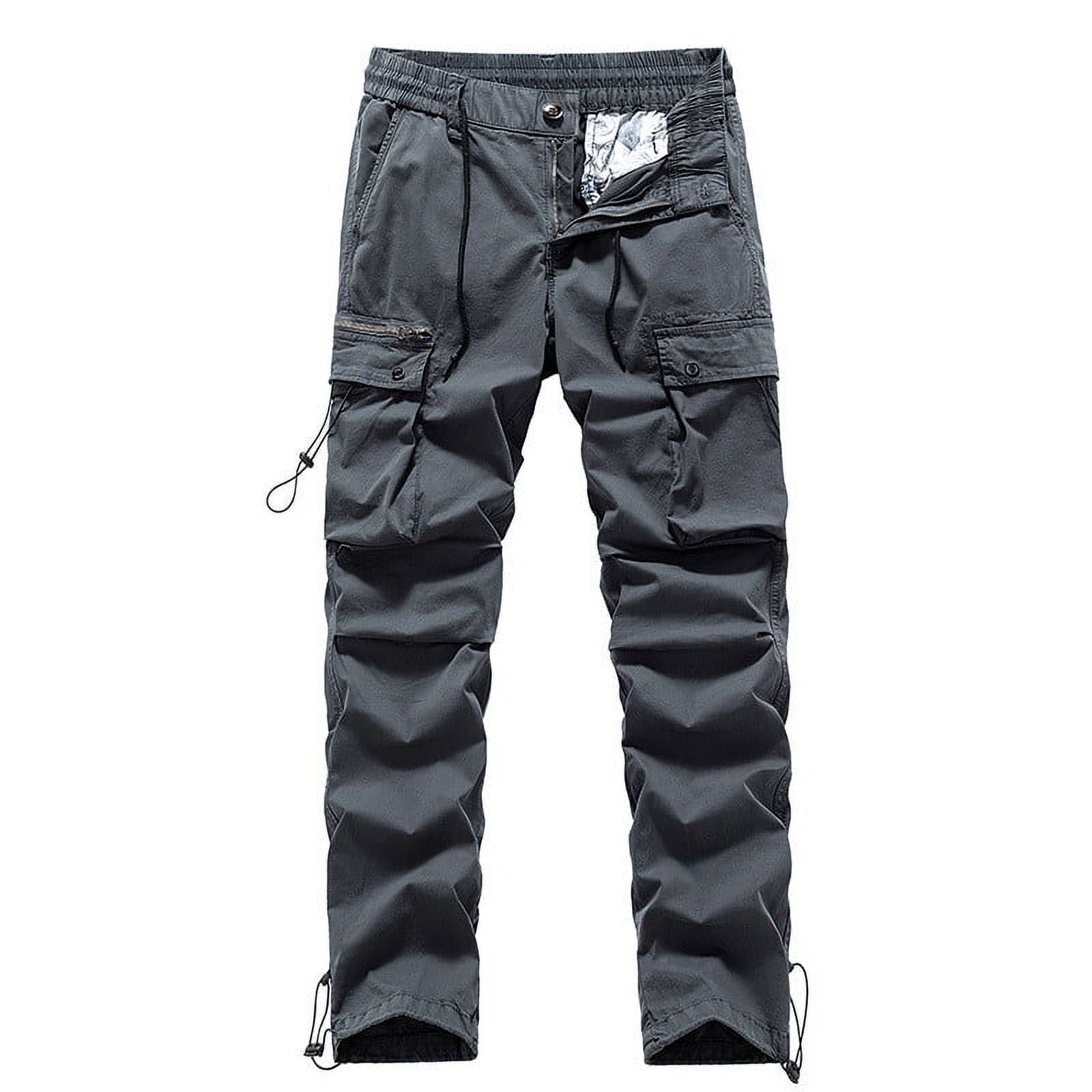 Gray Work Wild Cargo Stretchy Going Out Coveralls for Man Summer Fall ...