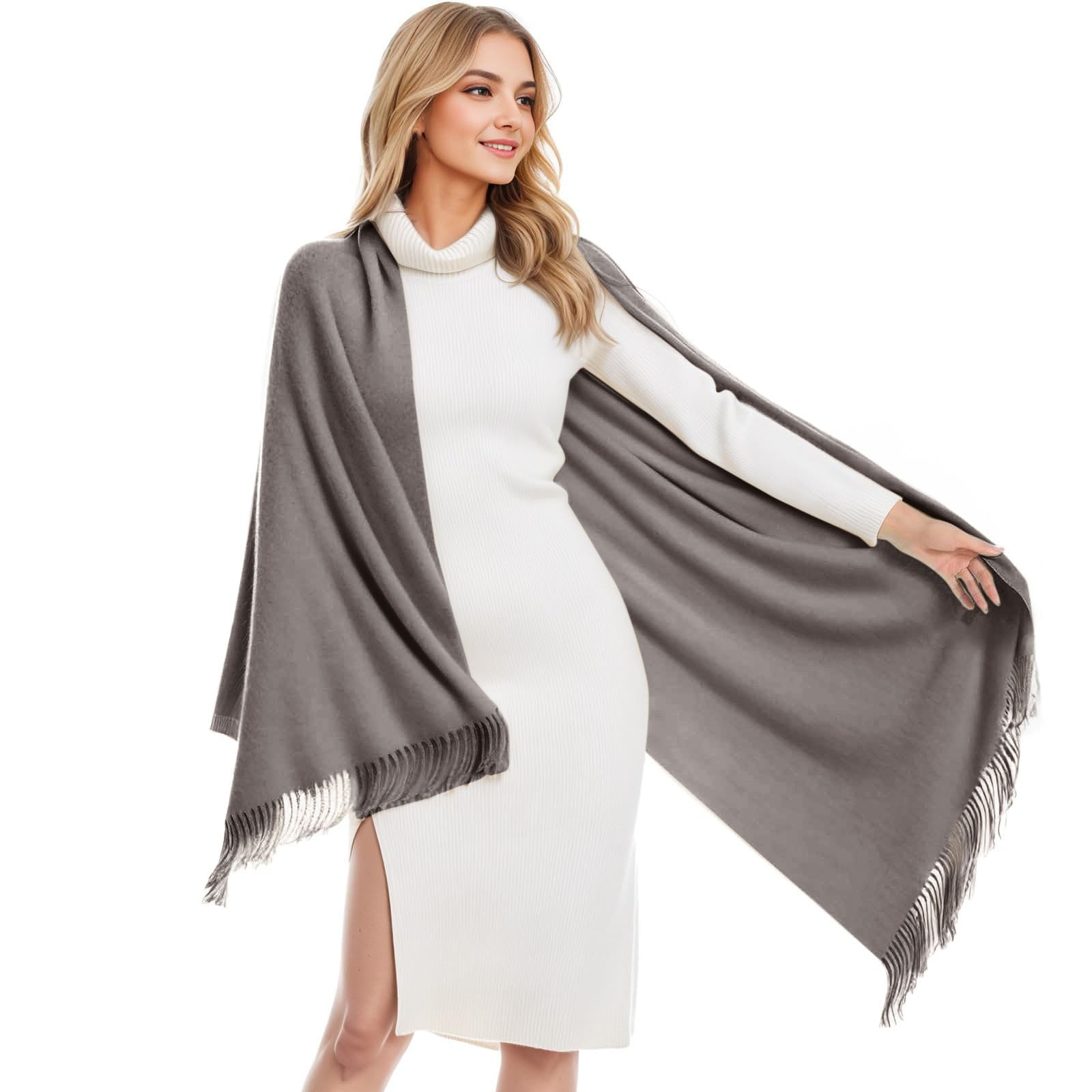Gray Wraps Shawls and Wraps for Evening Dresses Pashmina Shawls Wraps ...