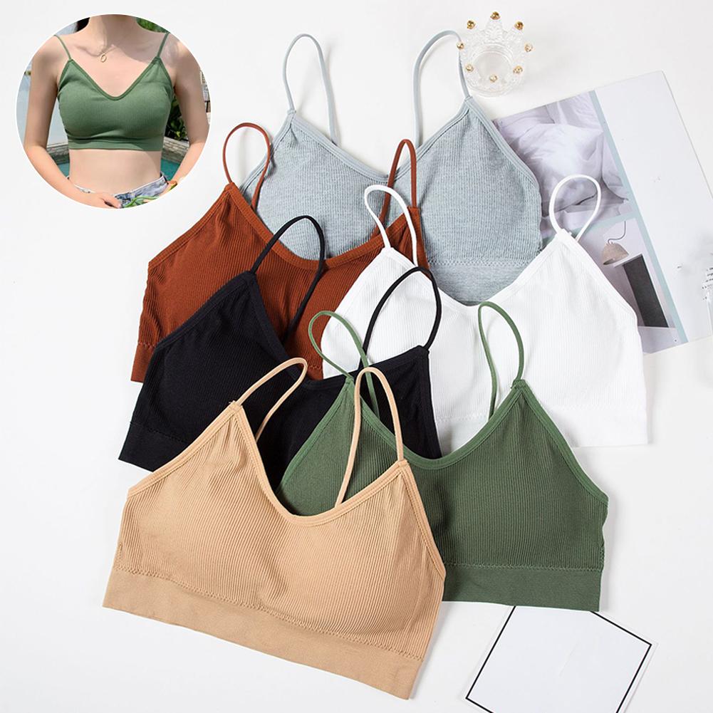 Gray XL seamless large size anti-exposure tube top with chest pads one ...