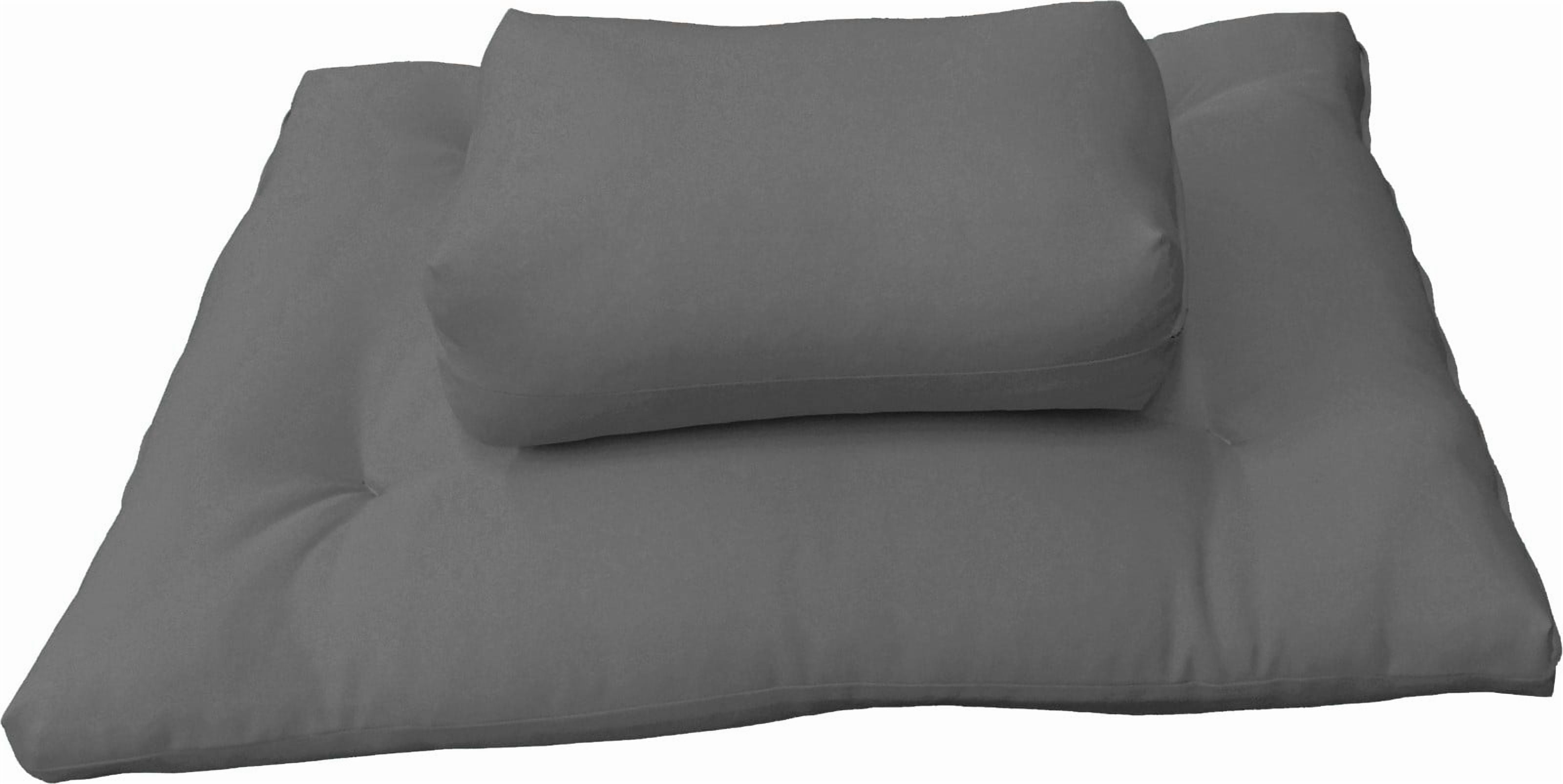 Gray Zabuton Zafu Set, Yoga Meditation Relax, sitting, kneel cushion ...