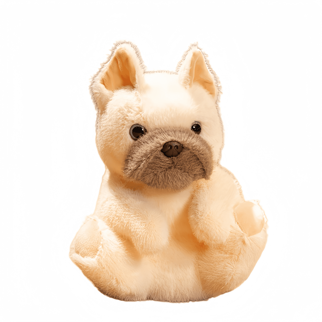 Gray and Beige French Bulldog Puppy Plush Toy - Stuffed Animal Dog - 9 ...