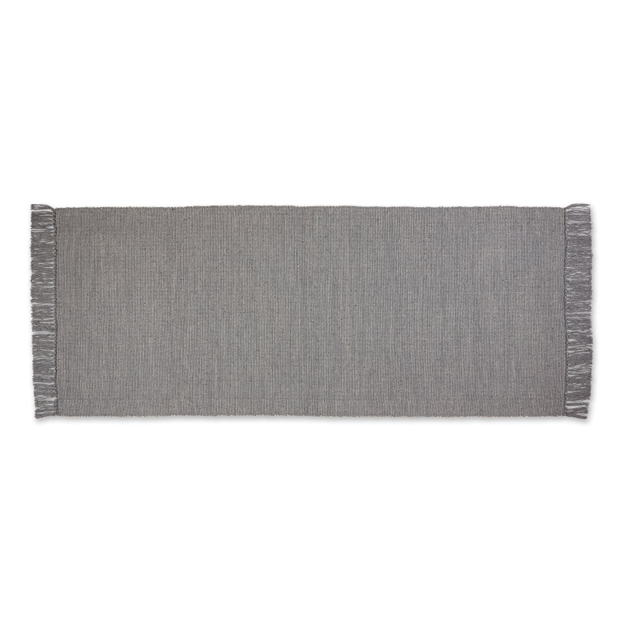 Gray and Off White 2-Tone Ribbed Rug 2 Ft 6 in x 6Ft - Walmart.com