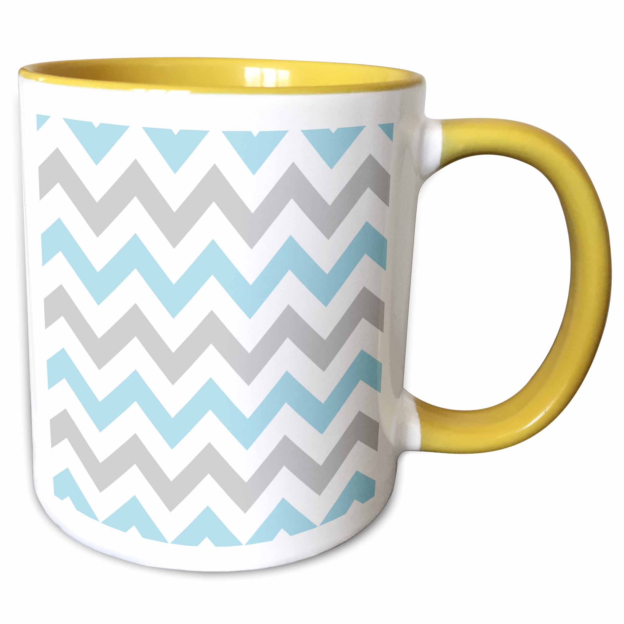 Gray and baby blue Chevron zig zag pattern - stylish pastel zigzags ...