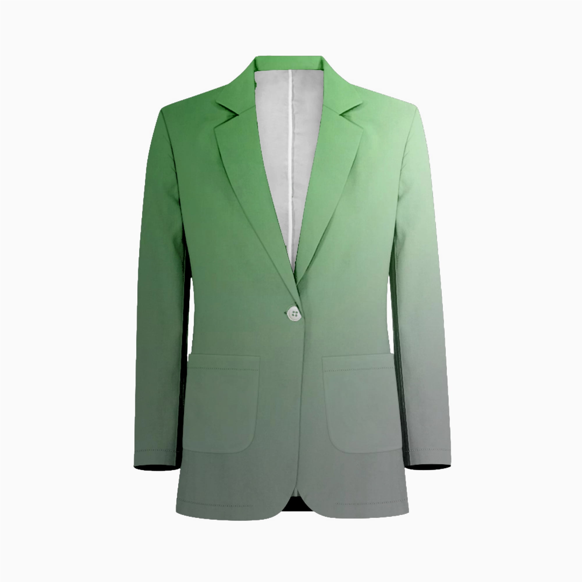 Gray green gradient Customized Men's Suits full man Shawl Collar ...