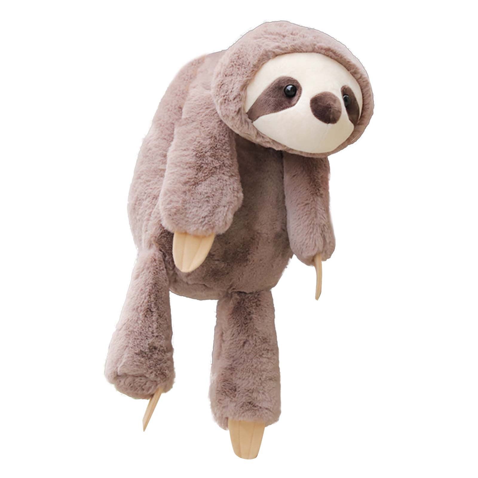 Gray sloth Plush Toy Soft Cuddly & Realistic Stuffed Animal Toys Gift ...
