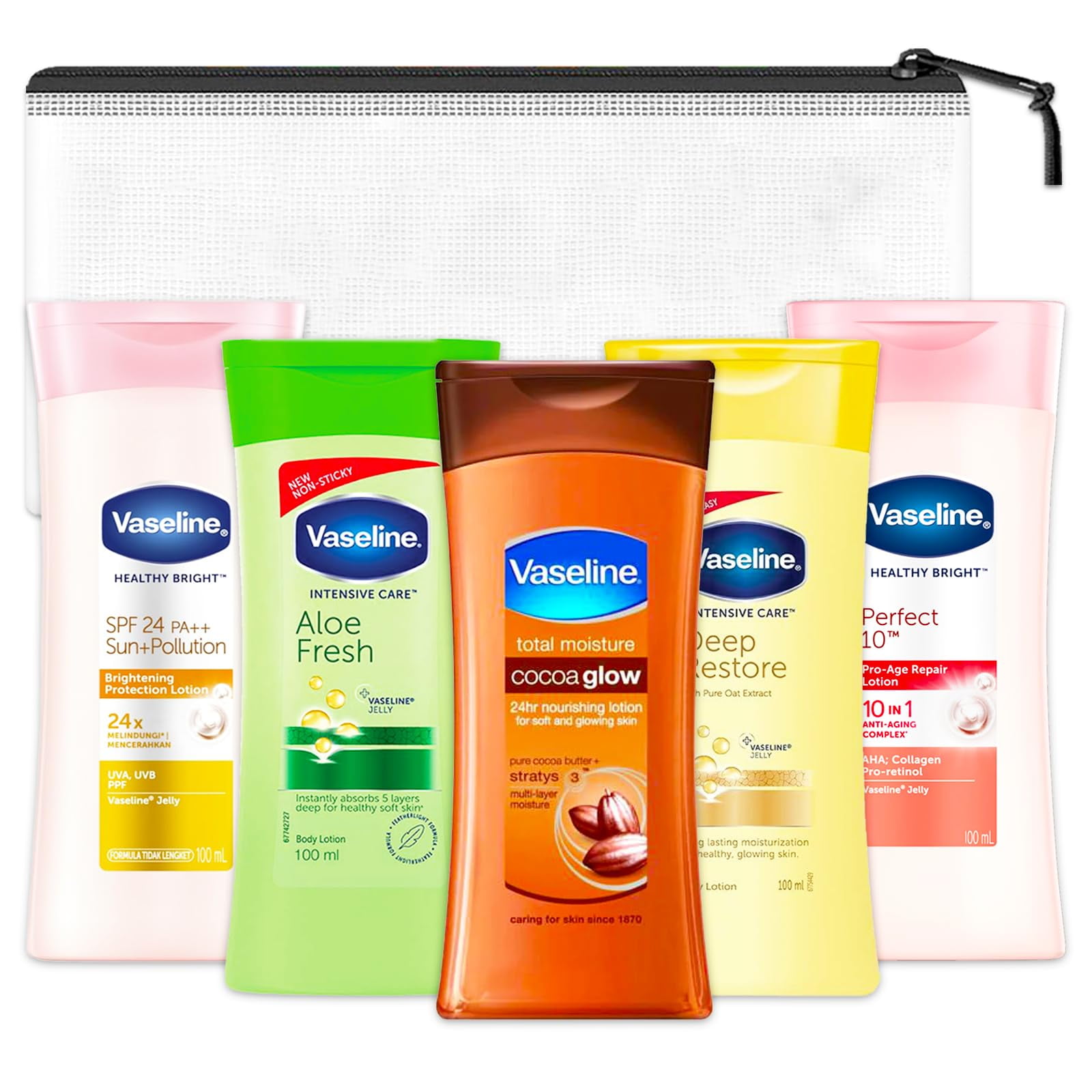 Graydon Hall Vaseline Lotion MMF7 Bulk Travel Set - Vaseline Care ...