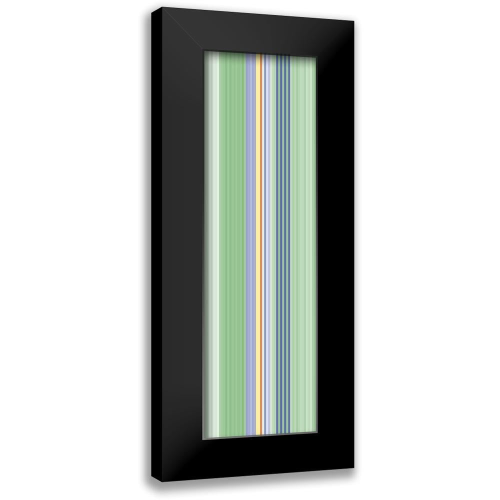 Grayscale 10x24 Black Modern Framed Museum Art Print Titled - Stripe ...
