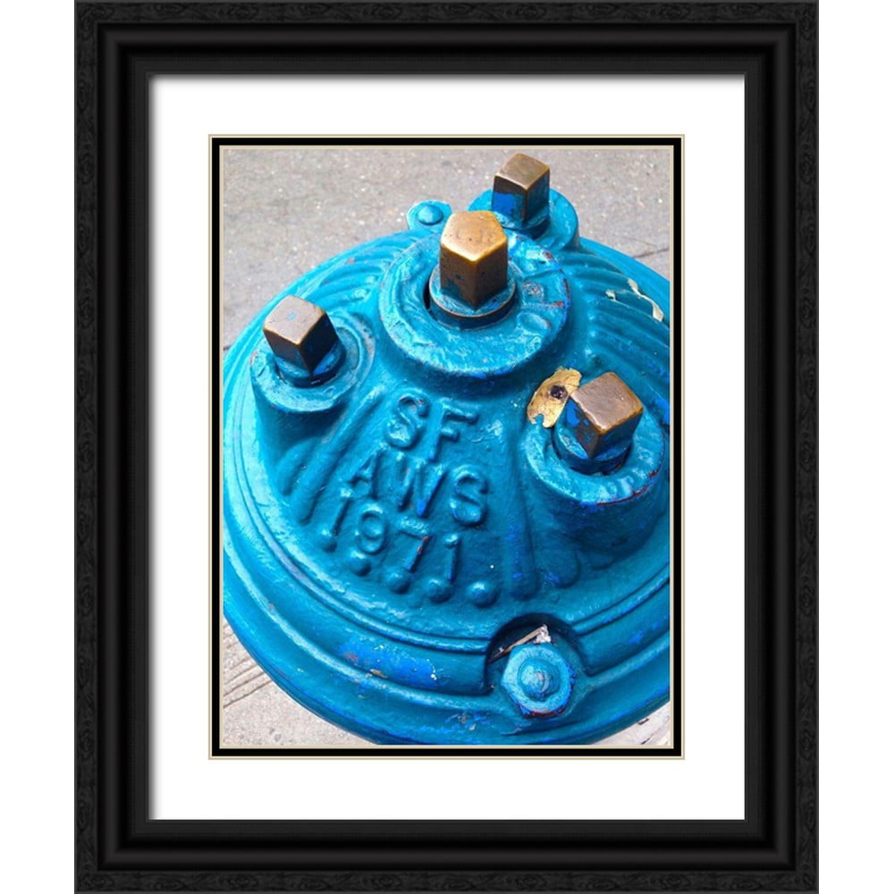 Grayscale 12x14 Black Ornate Wood Framed with Double Matting Museum Art ...