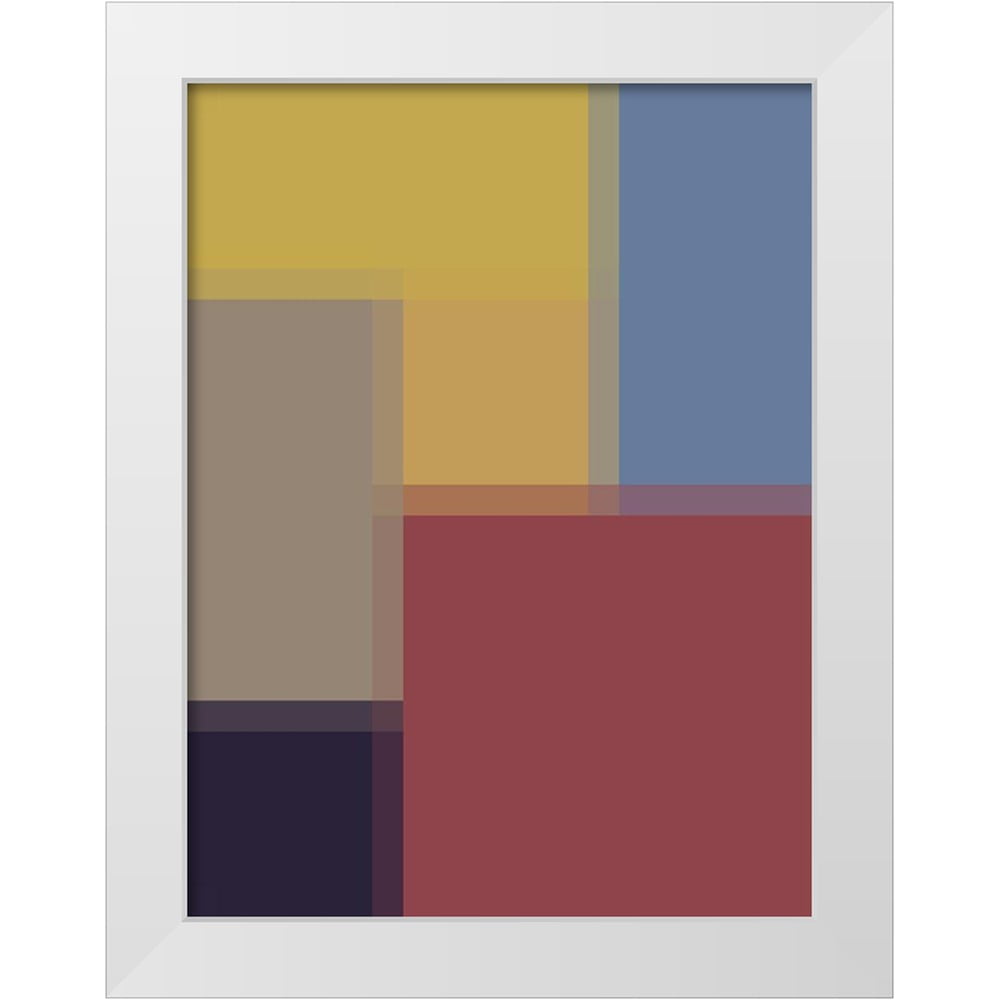 Grayscale 12x14 White Modern Wood Framed Museum Art Print Titled ...