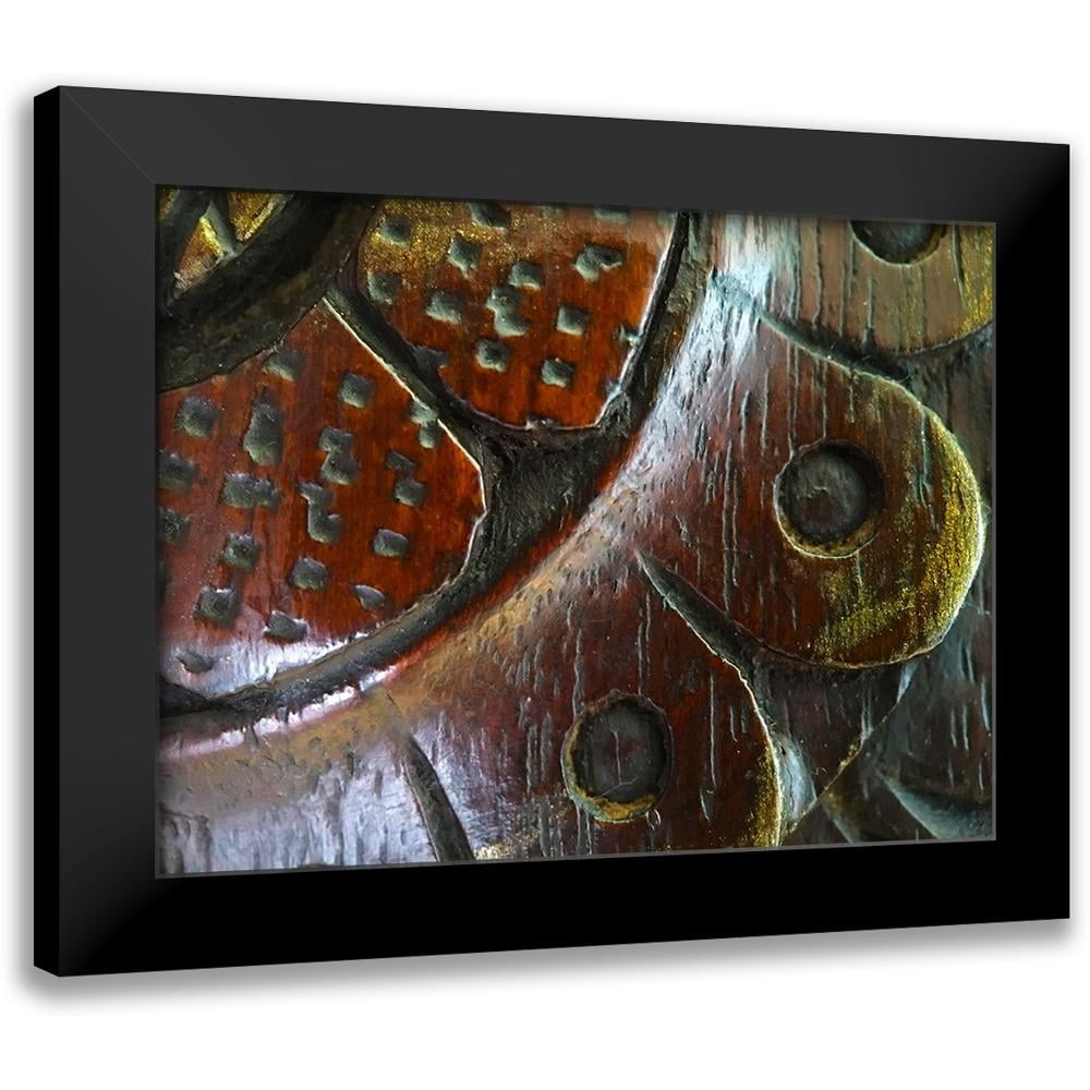 Grayscale 14x12 Black Modern Framed Museum Art Print Titled - Wood ...