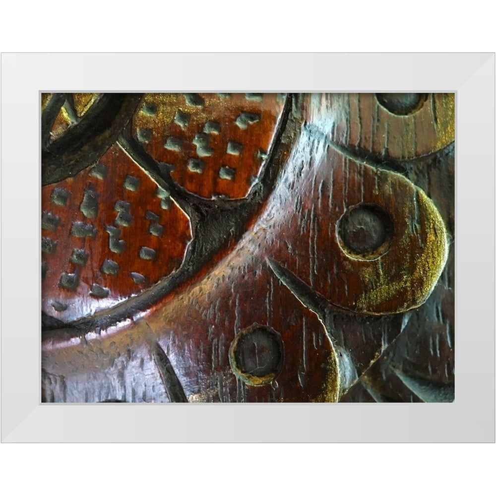 Grayscale 14x12 White Modern Wood Framed Museum Art Print Titled - Wood ...