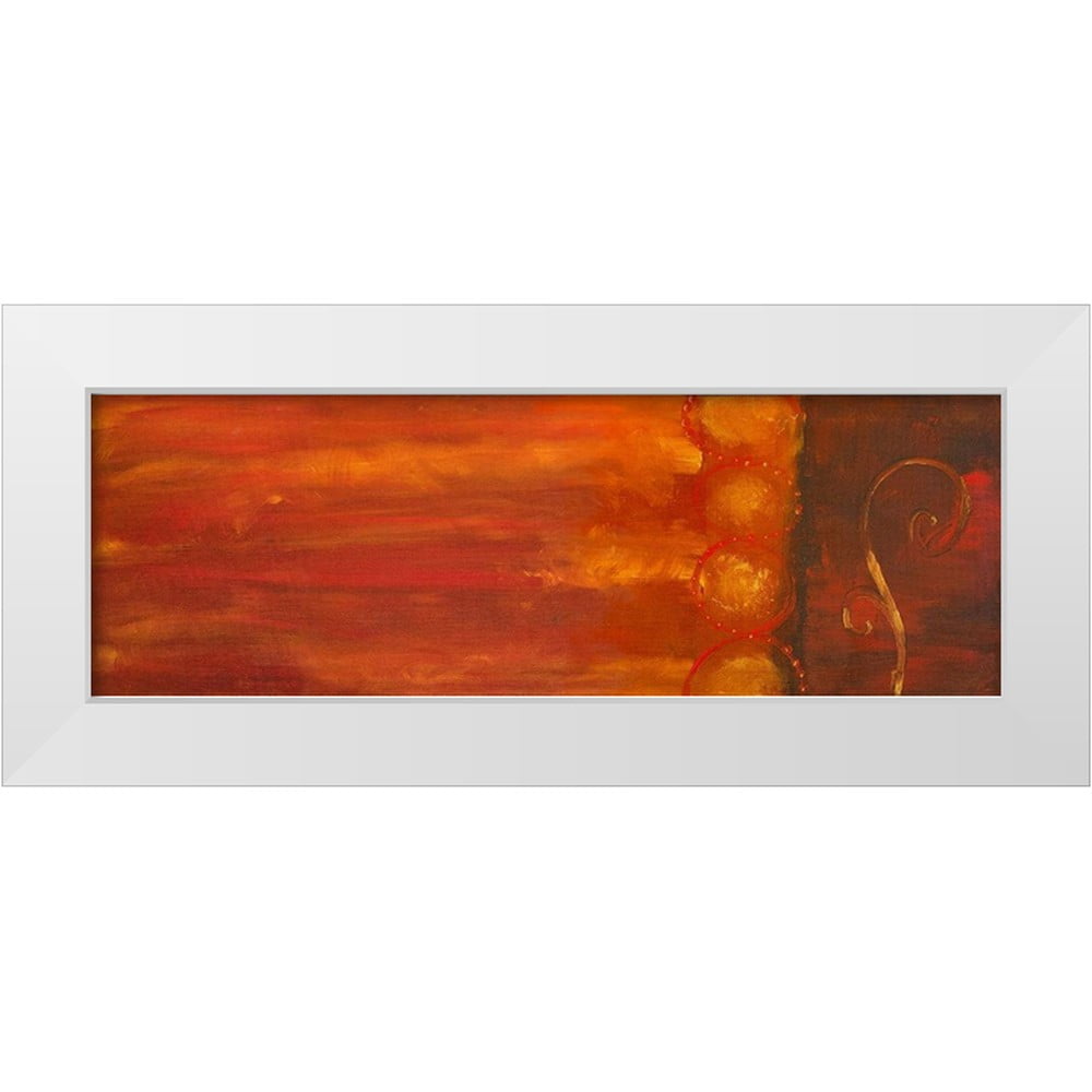 Grayscale 32x13 White Modern Wood Framed Museum Art Print Titled ...