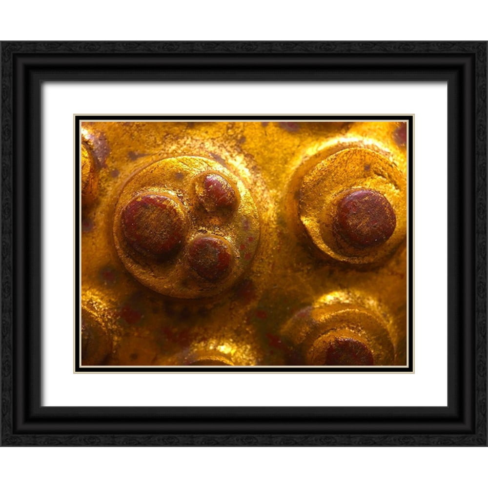 Grayscale 32x25 Black Ornate Wood Framed with Double Matting Museum Art ...