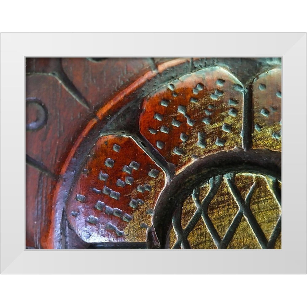 Grayscale 32x25 White Modern Wood Framed Museum Art Print Titled - Wood ...