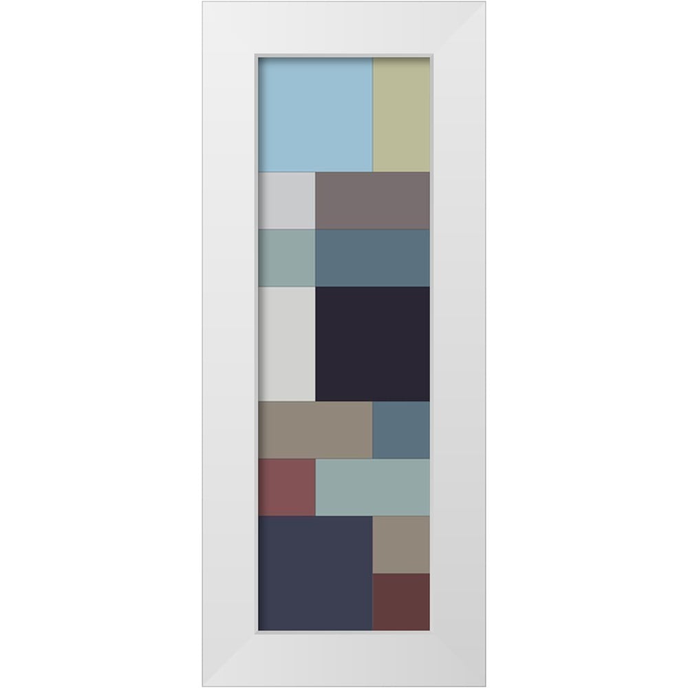 Grayscale 7x14 White Modern Wood Framed Museum Art Print Titled - Totem IV - Walmart.com