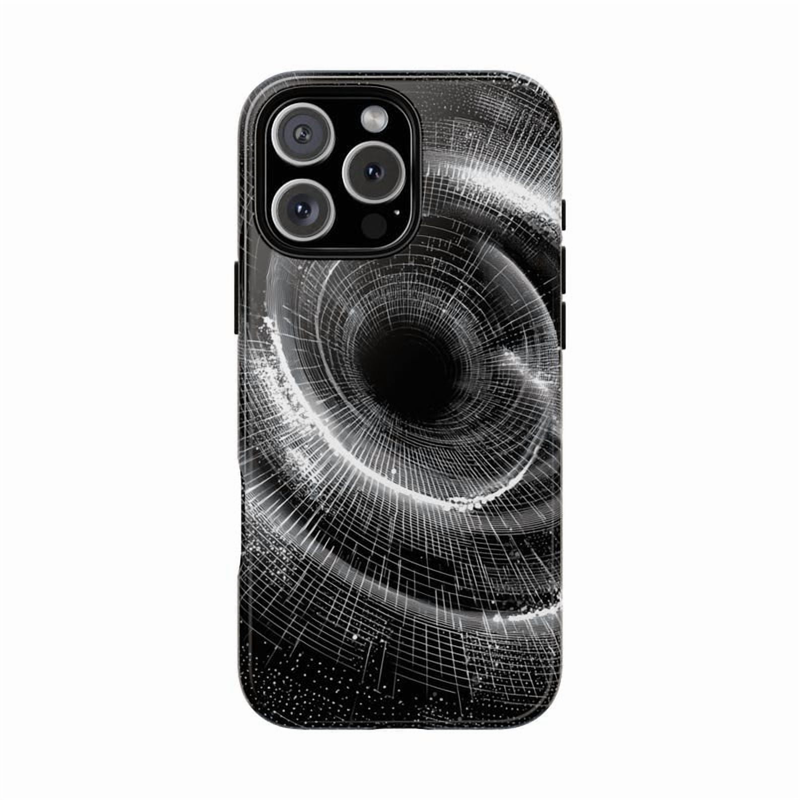 Grayscale Warp Tunnel Optical Illusion Modern Pattern Case with iPhone ...